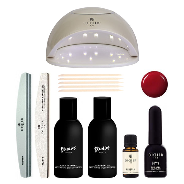 One Step Set na Manikúru s LED Lampou pro Začátečníky– Didier Lab CZ